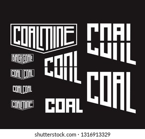 Black Coal Logo Collection Stock Vector (Royalty Free) 1316913329 ...