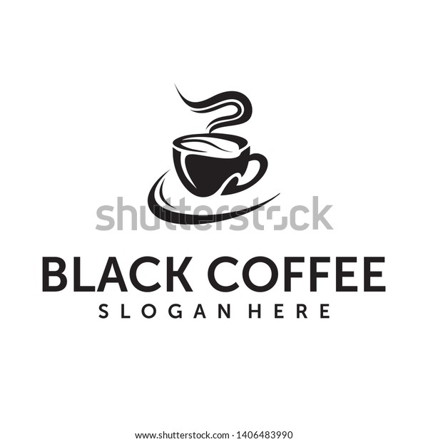 Black Coffee Logo Vector Inspiration Stock Vector (Royalty Free ...