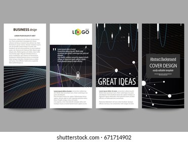 Black Color Abstract Infographic Background Made Stock Vector (Royalty ...