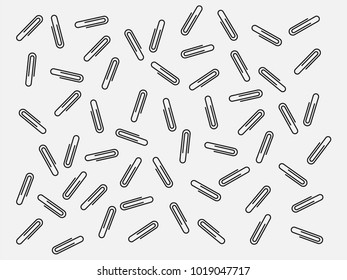Black Color Paper Clips Stock Vector (Royalty Free) 1019047717 ...
