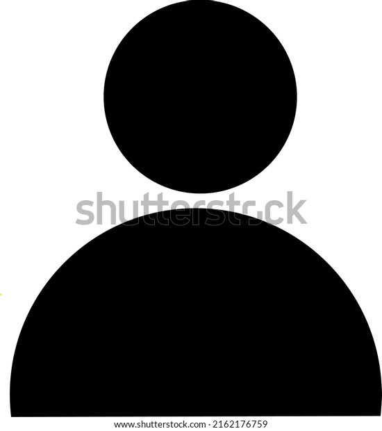 Black Colour People Icon Vector Stock Vector (Royalty Free) 2162176759 ...