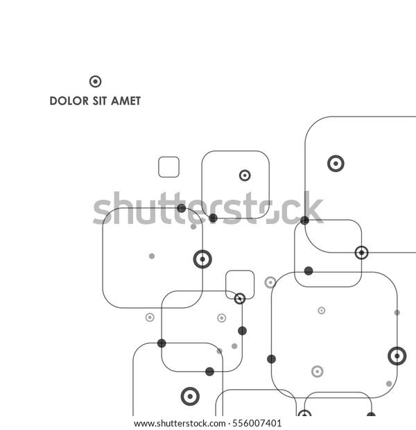 Black Connected Squares On White Background Stock Vector (Royalty Free ...