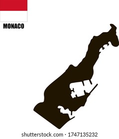 Political Map Monaco Country Stock Vector (Royalty Free) 1438870955