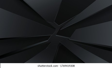 Black Crack Background Abstract Broken Line Stock Vector (Royalty Free ...