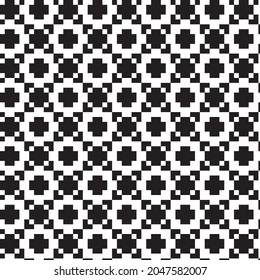 Black Crosses Pattern White Background Stock Vector (Royalty Free ...