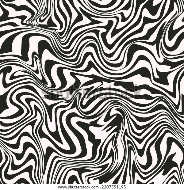 Black Curved Line Seamless Texture Stock Vector (Royalty Free ...