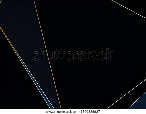 Black Dark Premium Background Luxury Polygonal Stock Vector (Royalty ...