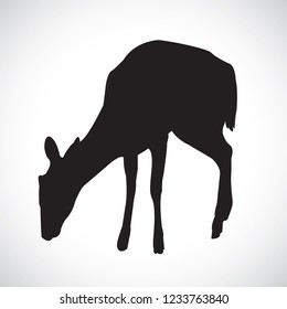 Black Deer Vector On White Background Stock Vector (Royalty Free ...