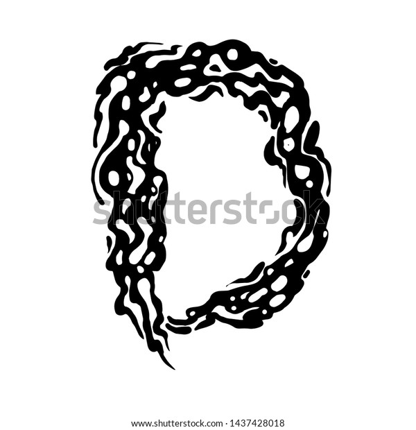 Black Design Theme Alphabet Letter Stock Vector (Royalty Free ...