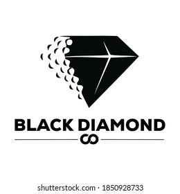 Black Diamond Logo Design Template Vector Stock Vector (Royalty Free ...