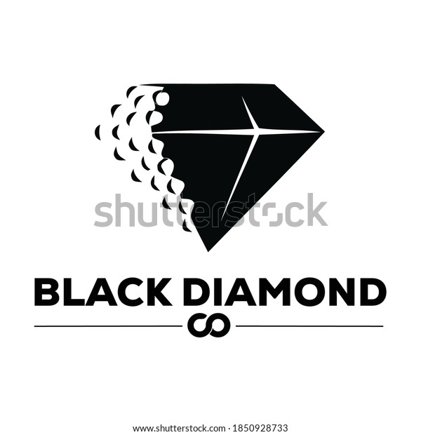 Black Diamond Logo Design Template Vector Stock Vector (Royalty Free ...