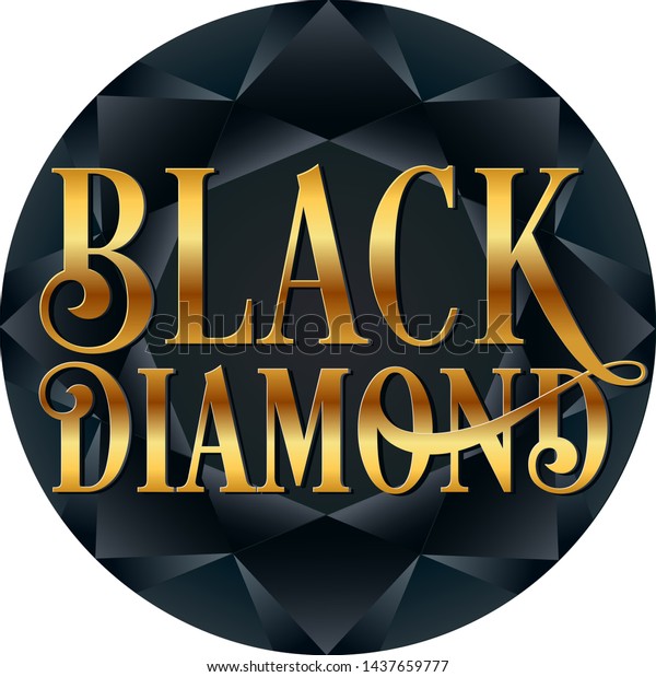 Black Diamond Vector Icon Badge Illustration Stock Vector (Royalty Free ...