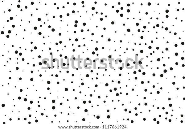 Black Dots Different Sizes On White Stock Vector (Royalty Free) 1117661924