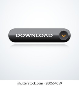 Black Download Button Stock Vector (Royalty Free) 280554059 | Shutterstock