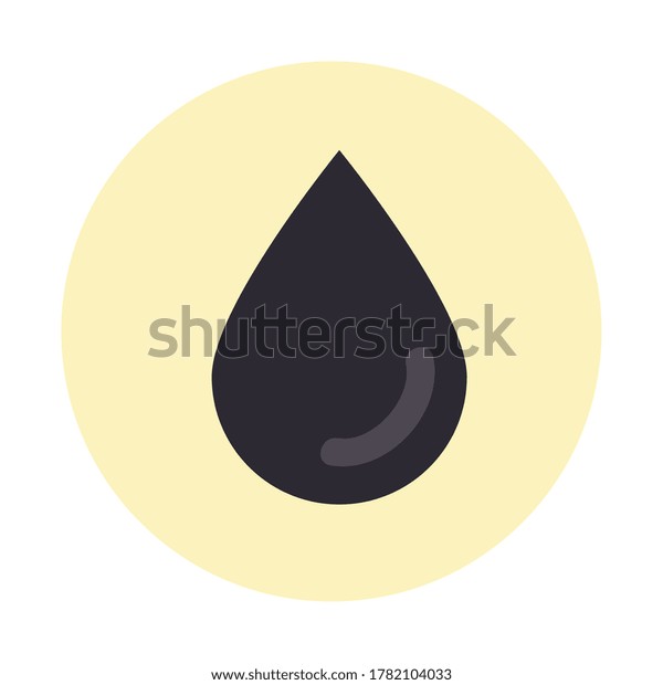 Black Drop Design Energy Fuel Technology Stock Vector (Royalty Free ...