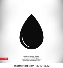 Black Drop Icon Stock Vector (Royalty Free) 272905295