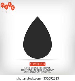 Black Drop Icon Stock Vector (Royalty Free) 332092613 | Shutterstock