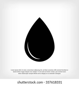 Black Drop Icon Stock Vector (Royalty Free) 337618331 | Shutterstock