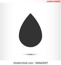 Black Drop Icon Stock Vector (Royalty Free) 340663037 | Shutterstock