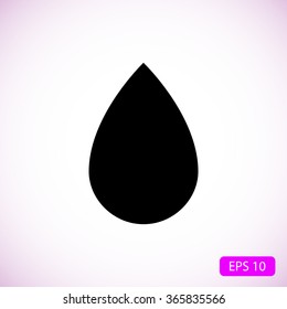 Black Drop Icon Stock Vector (Royalty Free) 291892592
