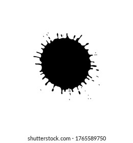 Black Drop Isolated On White Background Stock Vector (Royalty Free ...