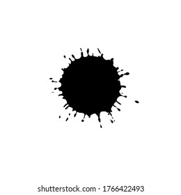 Black Drop Isolated On White Background Stock Vector (Royalty Free ...