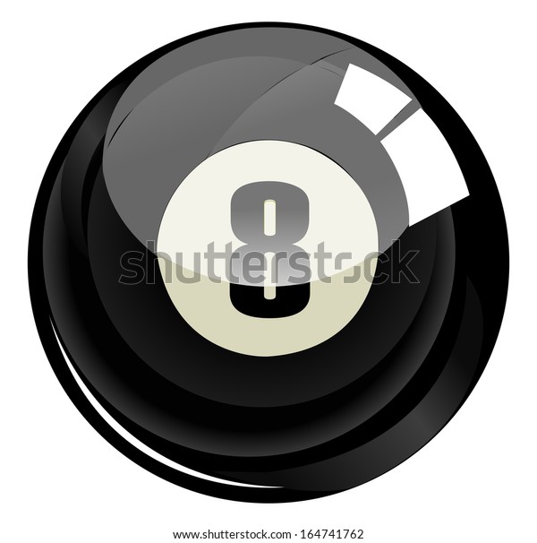 Black Eight Ball Stock Vector (Royalty Free) 164741762 | Shutterstock
