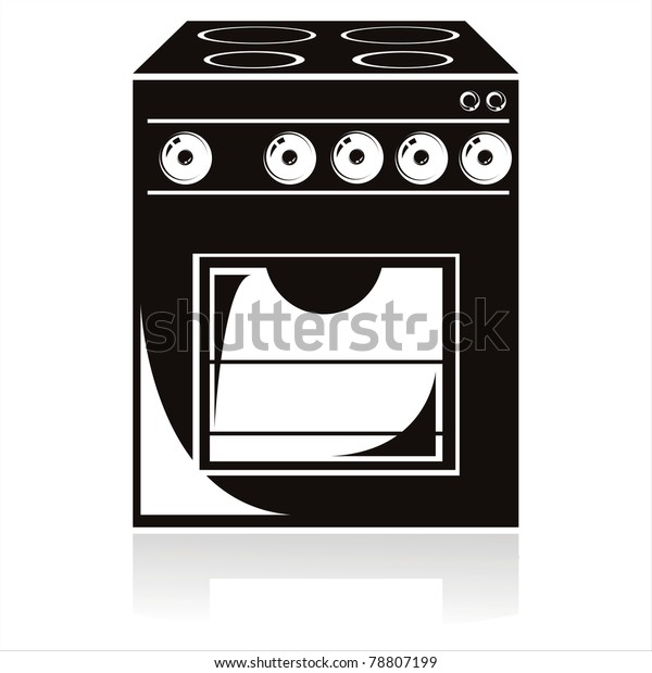 Black Electric Cooker Icon Stock Vector (Royalty Free) 78807199 ...