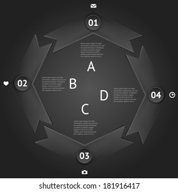 Black Elements Infographic Stock Vector (Royalty Free) 181916417 ...