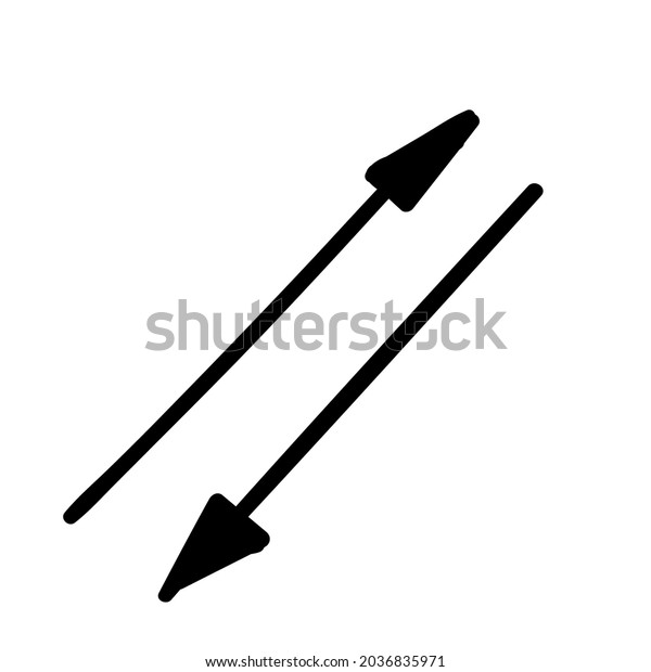 Black Equal Sign Arrows Doodle Vector Stock Vector (Royalty Free ...