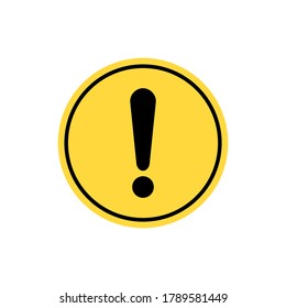 Exclamation Circle Icon Mark Yellow Images, Stock Photos & Vectors ...