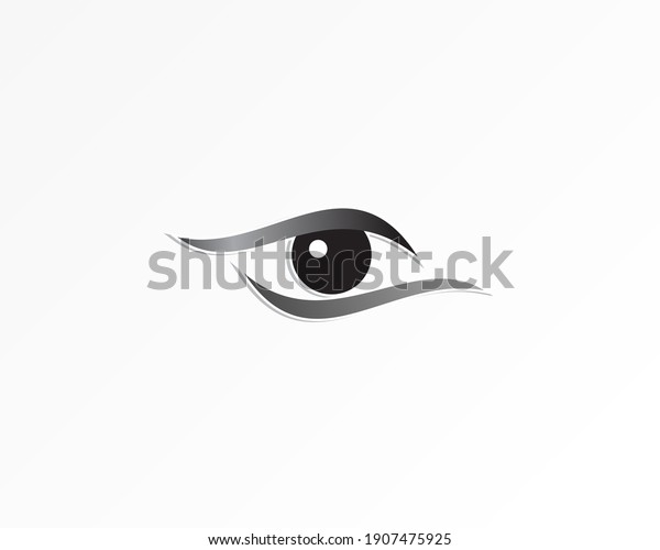 Black Eye Logo Design Concept Icon Stock Vector (Royalty Free ...