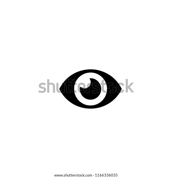 Black Eye Symbol Stock Vector (Royalty Free) 1166336035 | Shutterstock