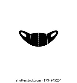 Black Face Mask Vector Icon Stock Vector (Royalty Free) 1734945254 ...