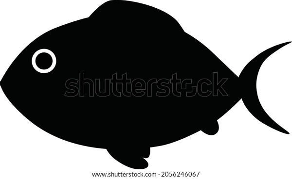 Black Fish Logo Your Design Stock Vector (Royalty Free) 2056246067 ...