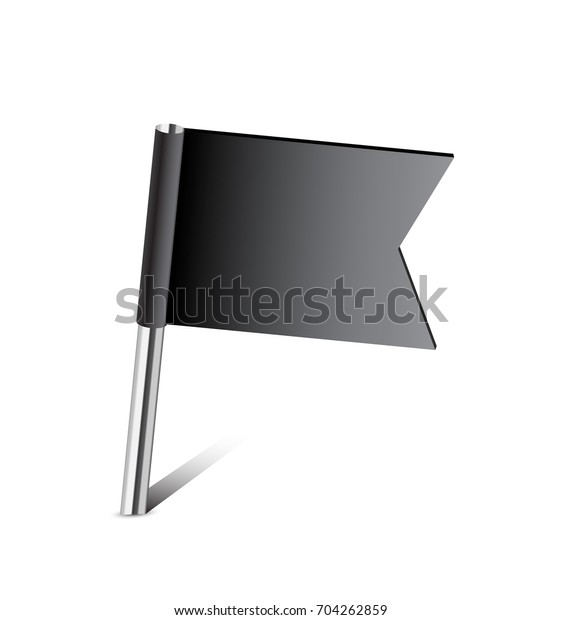 Black Flag Pin On White Background: เวกเตอร์สต็อก (ปลอดค่าลิขสิทธิ์) 704262859 | Shutterstock