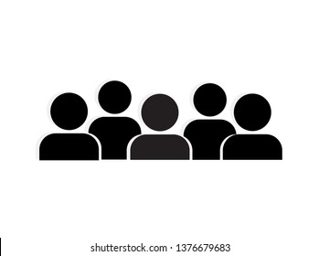 People Group 7 Persons Friendship Teamwork Stock Vector (Royalty Free ...
