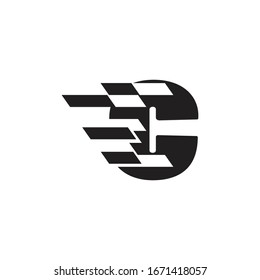 Vektor Stok Black Font C Design Logo Icon (Tanpa Royalti) 1671418057 ...