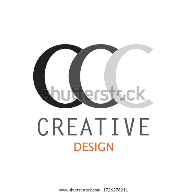Black Font Ccc Design Logo Stock Vector (Royalty Free) 1726278211 ...
