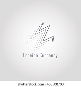 Black Foreign Currency Logo Design Text Stock Vector (Royalty Free ...