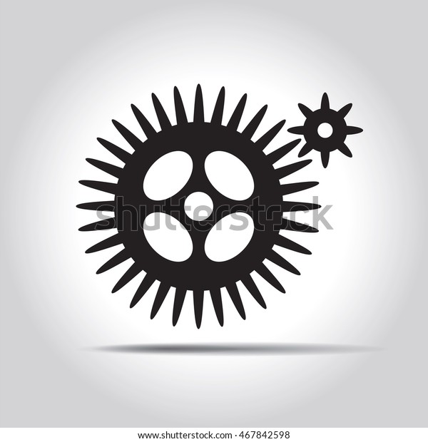 Black Gears Vector Illustration Stock Vector (Royalty Free) 467842598 ...