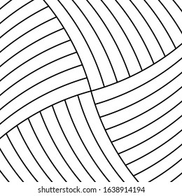 Black Geometric Lined Vector Illustration Isolated Stock Vector ...