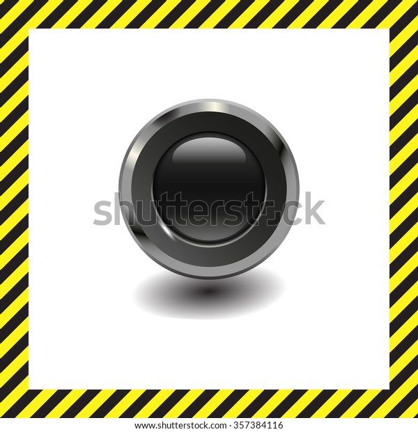 Black Glossy Button Vector Design Website Stock Vector (Royalty Free ...
