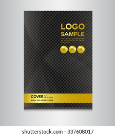 Black Gold Cover Design Vector Illustrationcover Stock Vector (Royalty ...