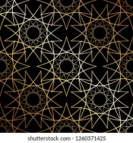 Black Gold Luxury Pattern Vector Illustration Stock Vector (Royalty ...