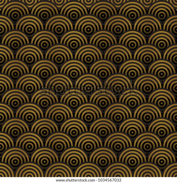 Black Gold Seamless Background Stock Vector (Royalty Free) 1034567032 ...