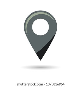 Black Gps Navigator Point Pin Map Stock Vector (Royalty Free ...
