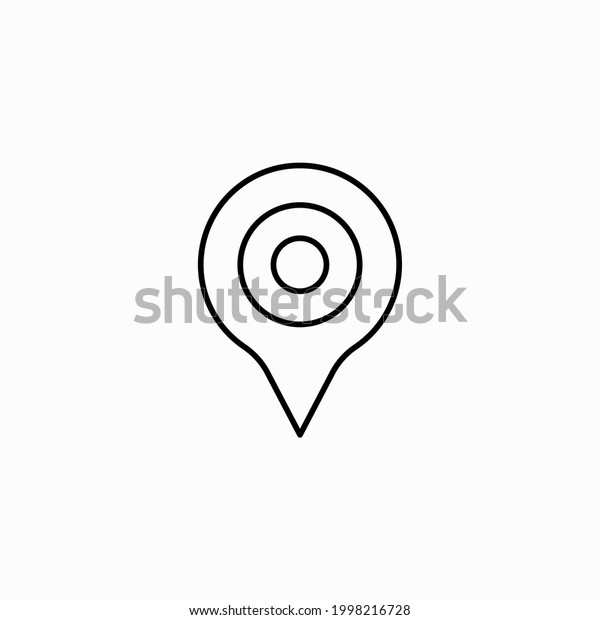 Black Gps Point Map Pin Icon Stock Vector (Royalty Free) 1998216728 ...