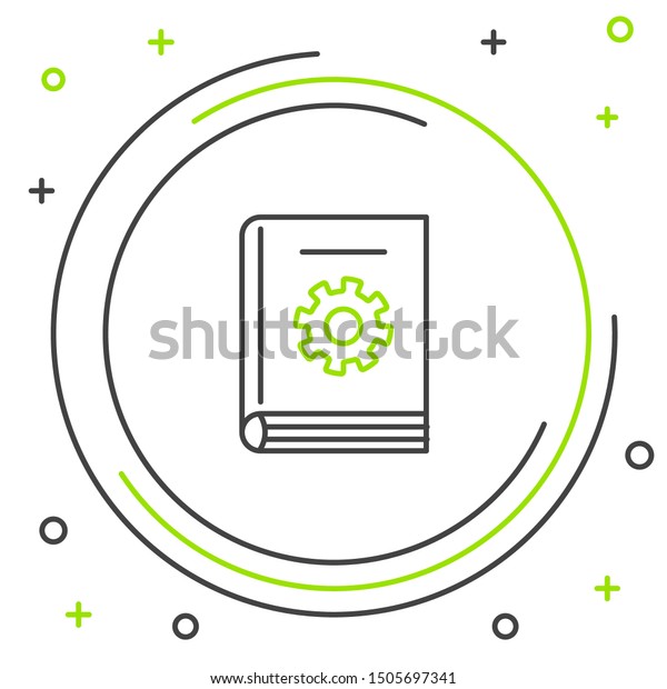 Black Green Line User Manual Icon Stock Vector (Royalty Free ...