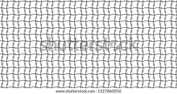 Black Grid Line Art Geometric Pattern Stock Vector (Royalty Free ...